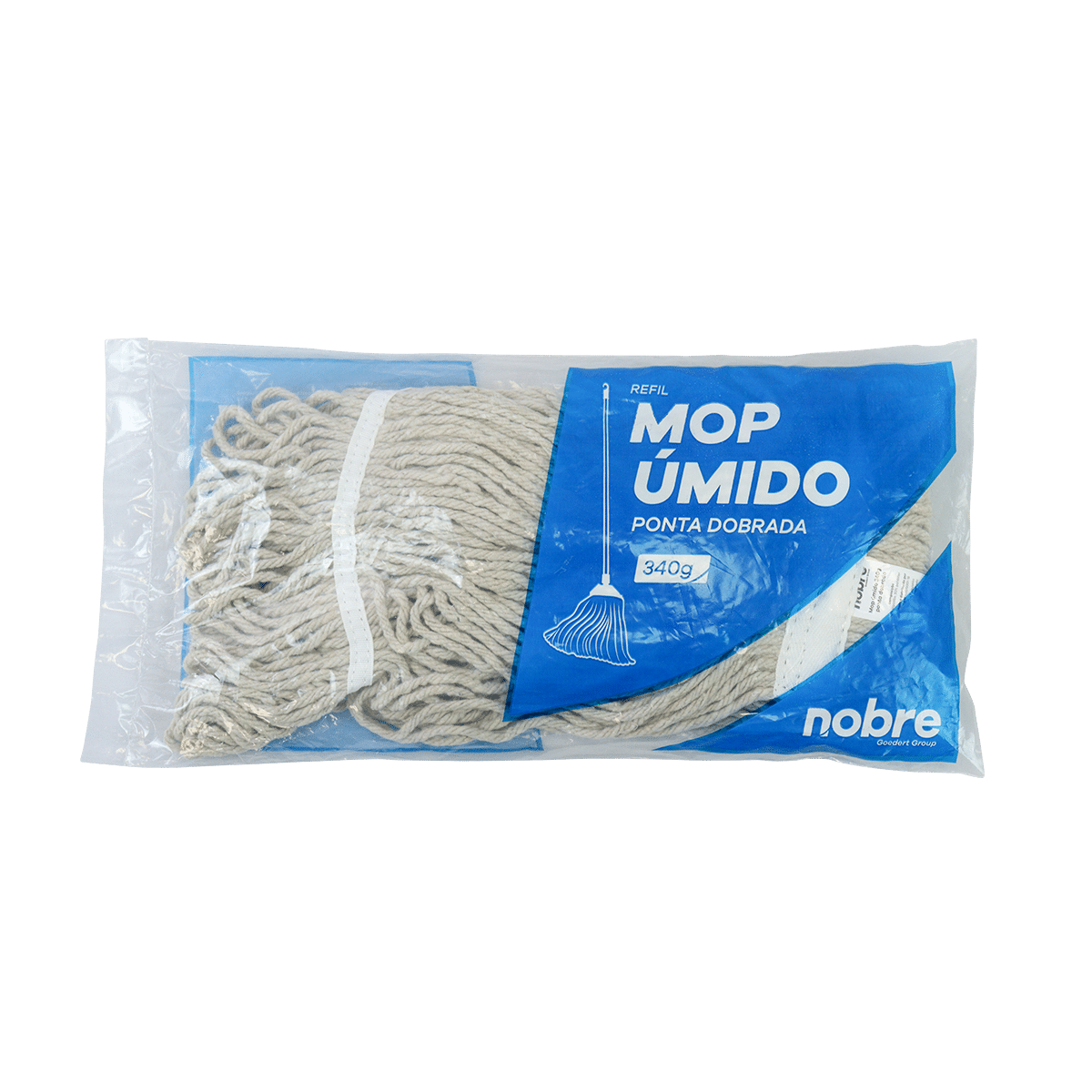Mop Úmido - Ponta Dobrada c/ Loop - 340gr. - Nobre - NCOISAS
